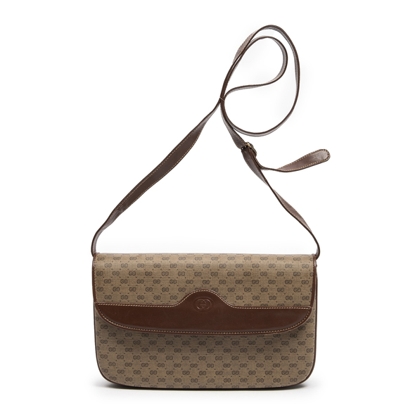Gucci | Bags | Gucci Rectangle Crossbody Flap In Beigebrown ...